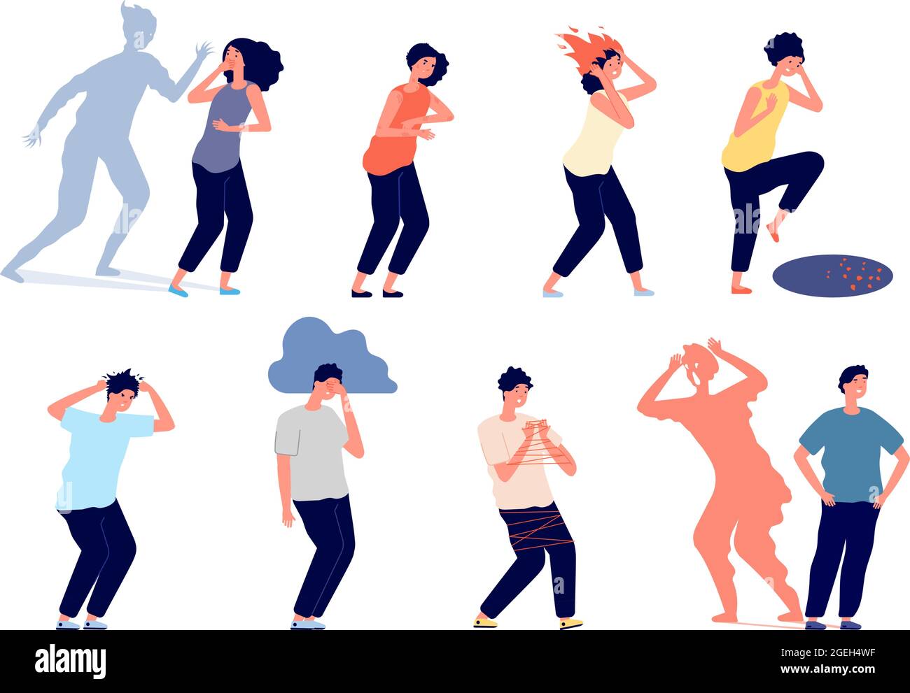 Depression mental illness Stock Vector Images - Alamy