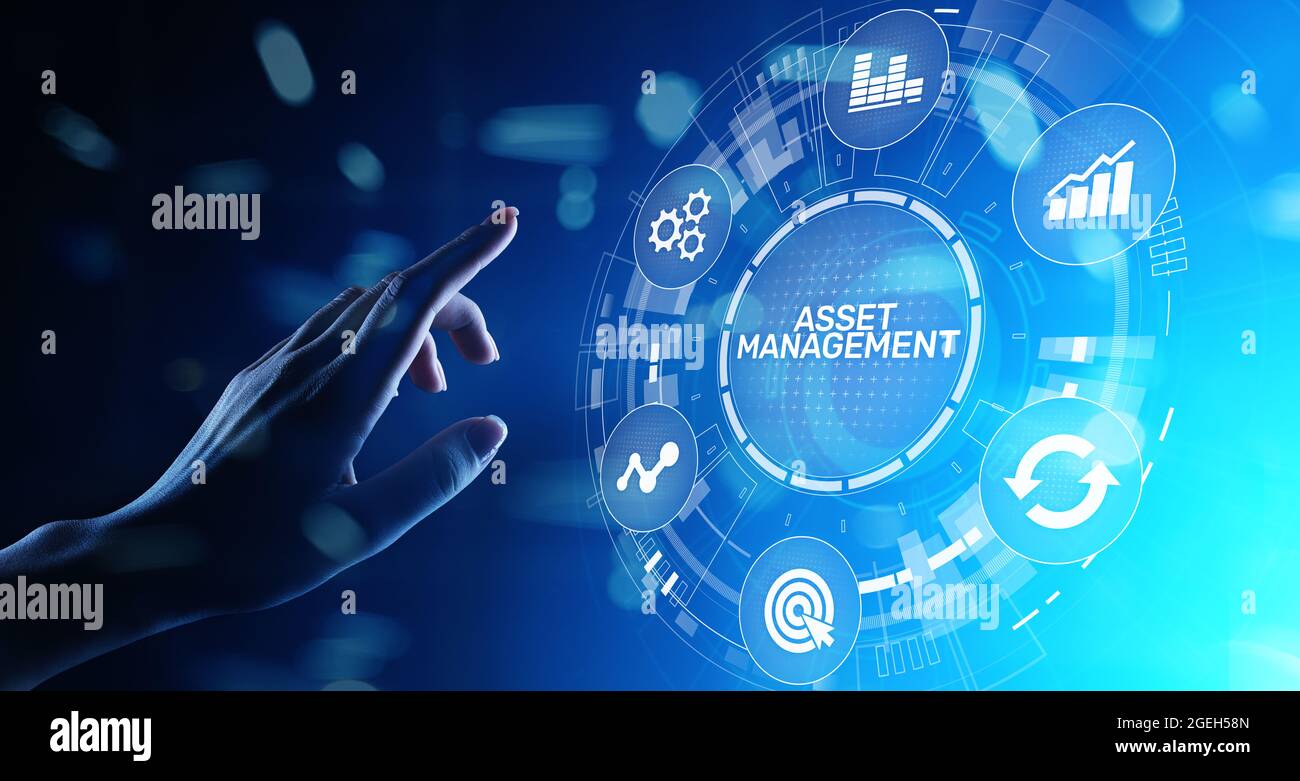 Asset management concept on virtual screen. Business Technology concept ...