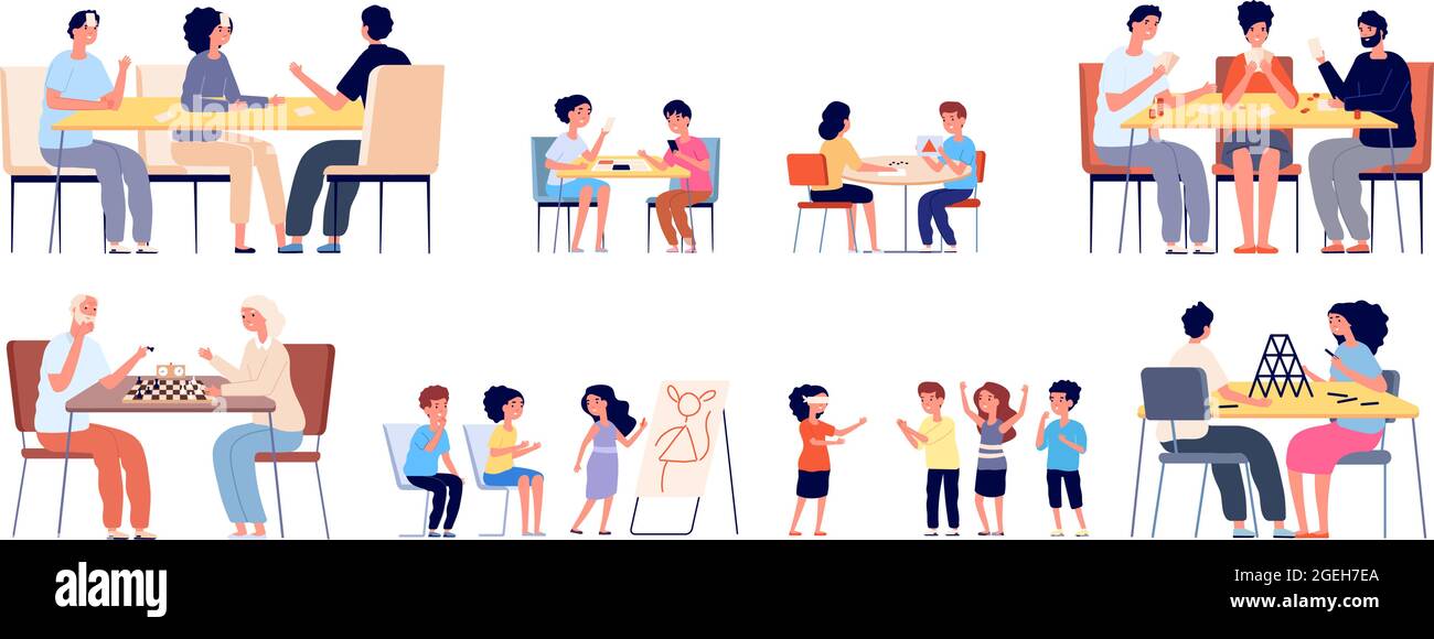 Hobbies togetherness Stock Vector Images - Alamy