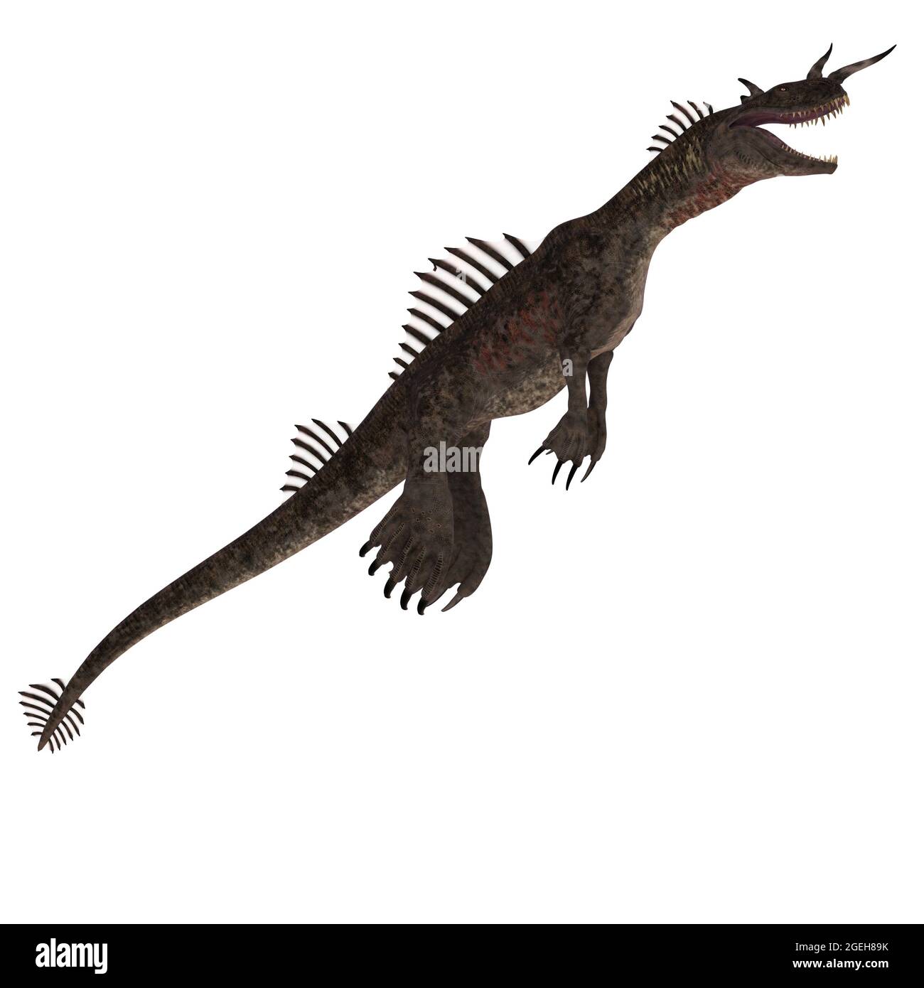 3d-illustration of an isolated giant fantasy sea dragon dinosaur Stock ...