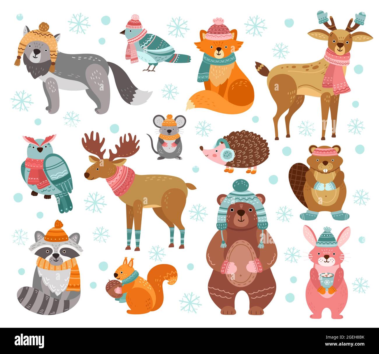 Funny Christmas Animal Clipart