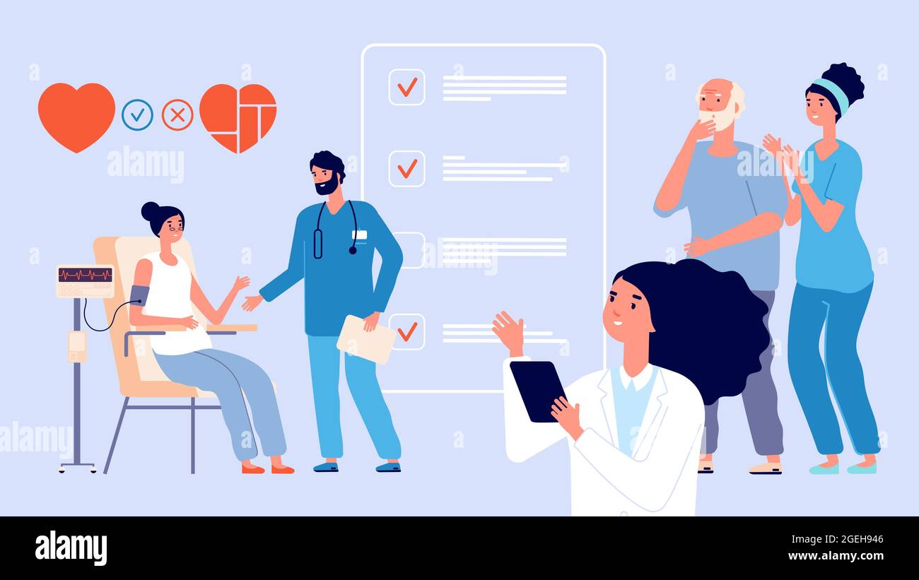 Senior doctor team nurse Stock Vector Images - Alamy