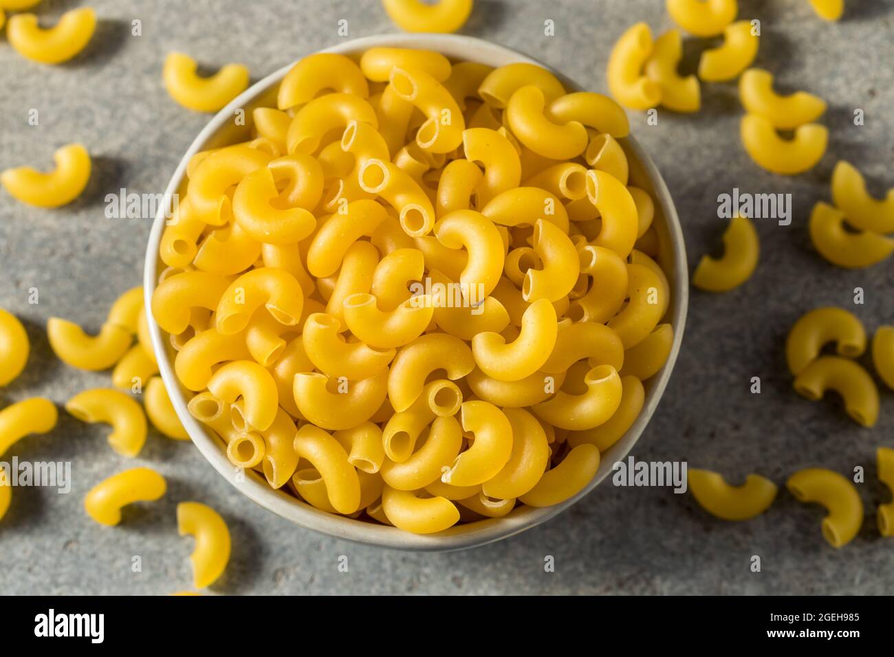 Dry Organic Macaroni Pasta Ready to Cook Stock Photo - Alamy