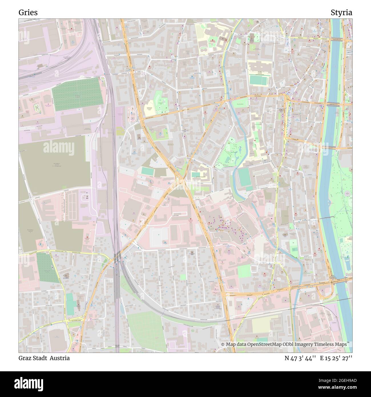 Map of graz Cut Out Stock Images & Pictures - Alamy