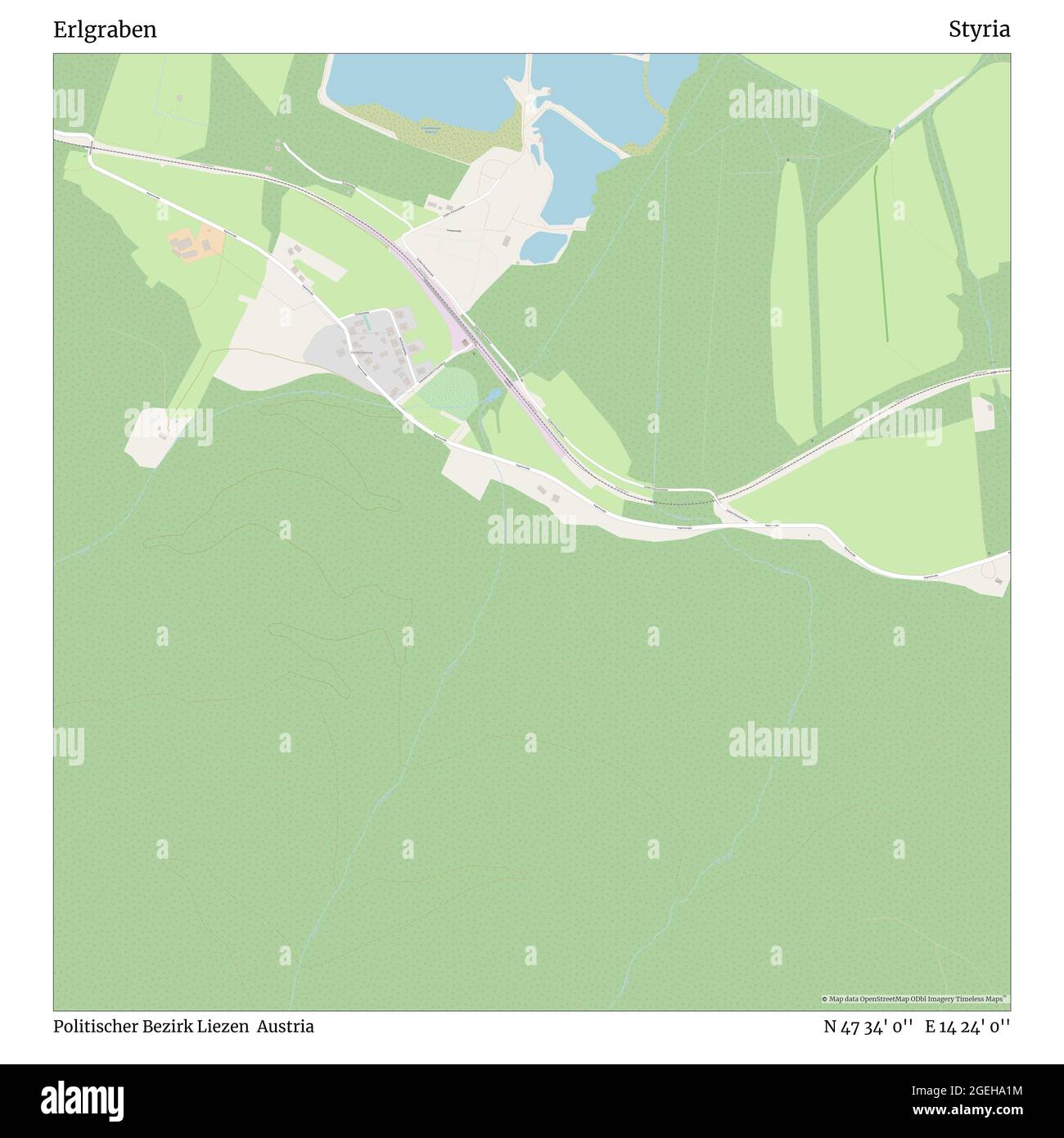 Erlgraben, Politischer Bezirk Liezen, Austria, Styria, N 47 34' 0'', E ...