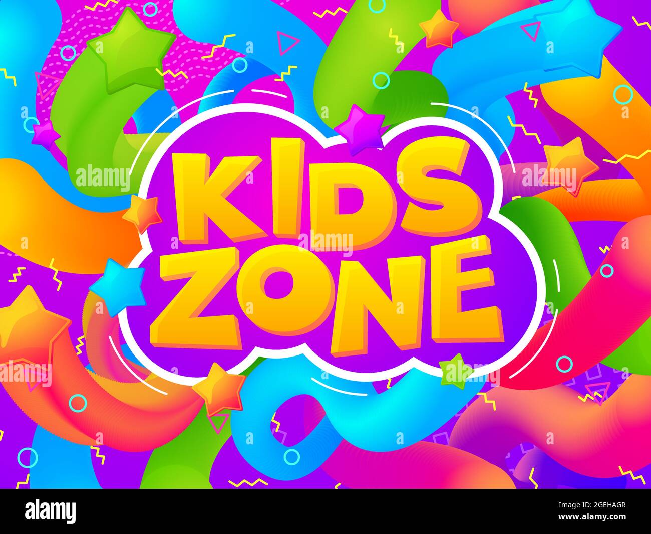 Kid friendly zone Stock Vector Images - Alamy