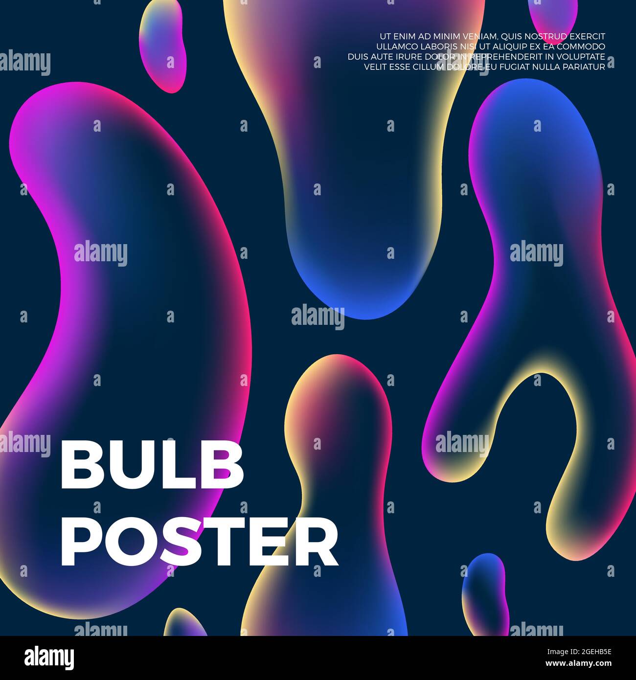 Abstract fluid colored shapes. Magic liquid coloring molecules vector ...