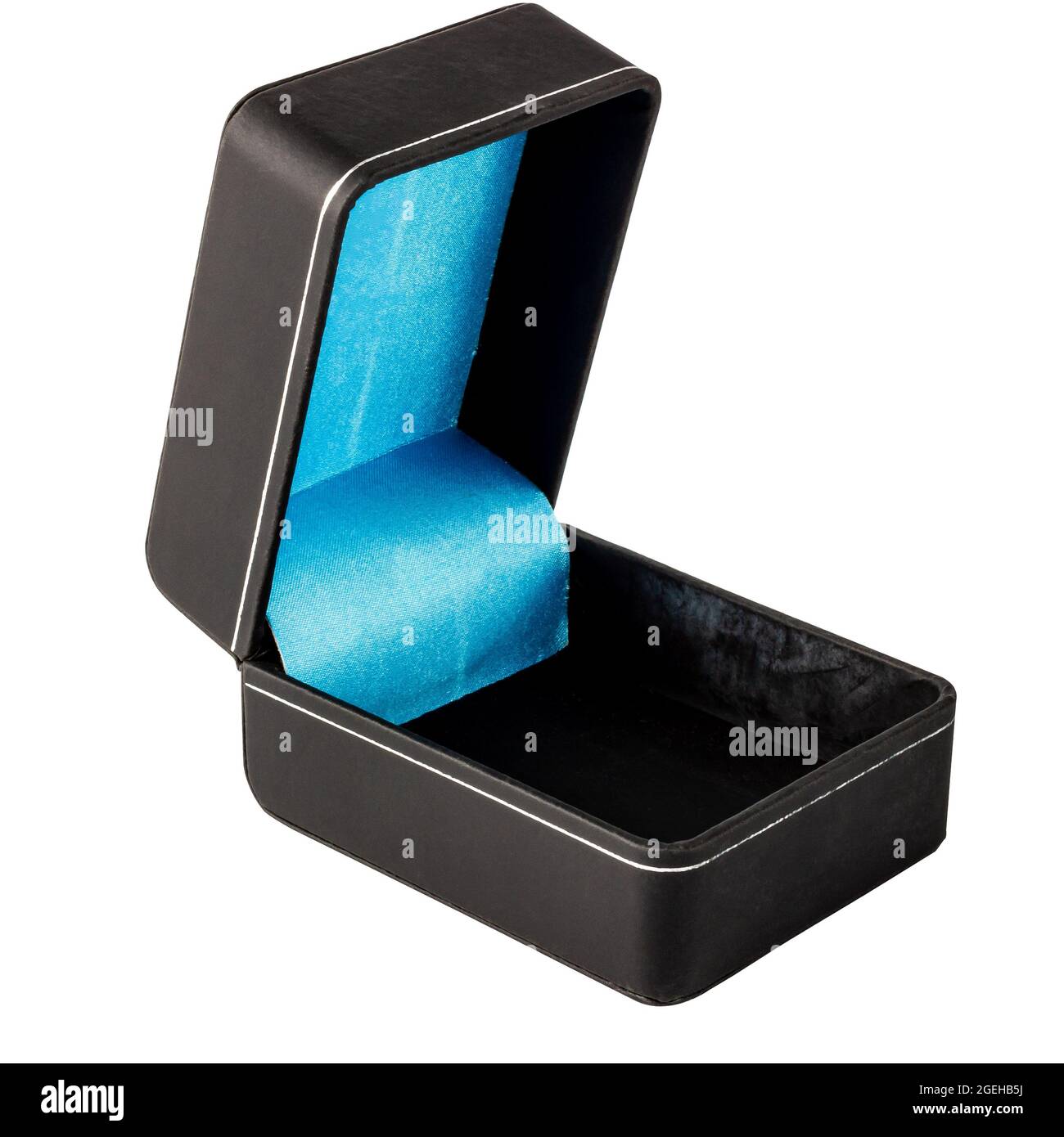 Black box on a white background. Open box isolated on white. High ...