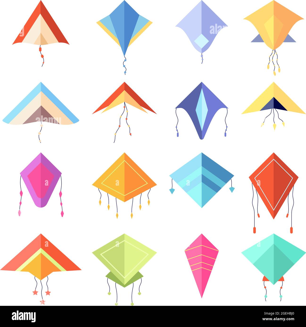 Cartoon Colorful Rhombus