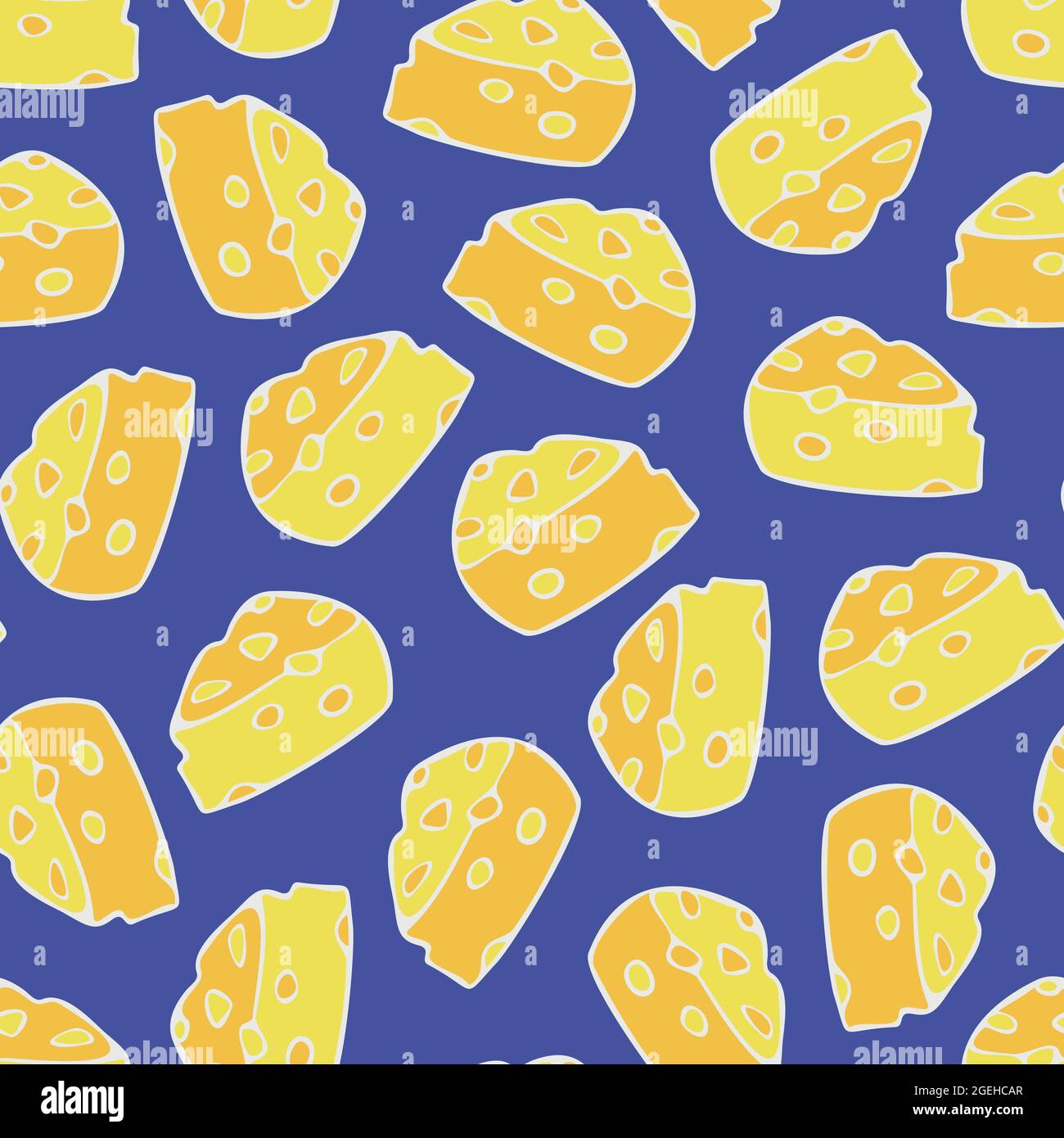 Vector seamless pattern with pieces of cheese. Bright colours design ...