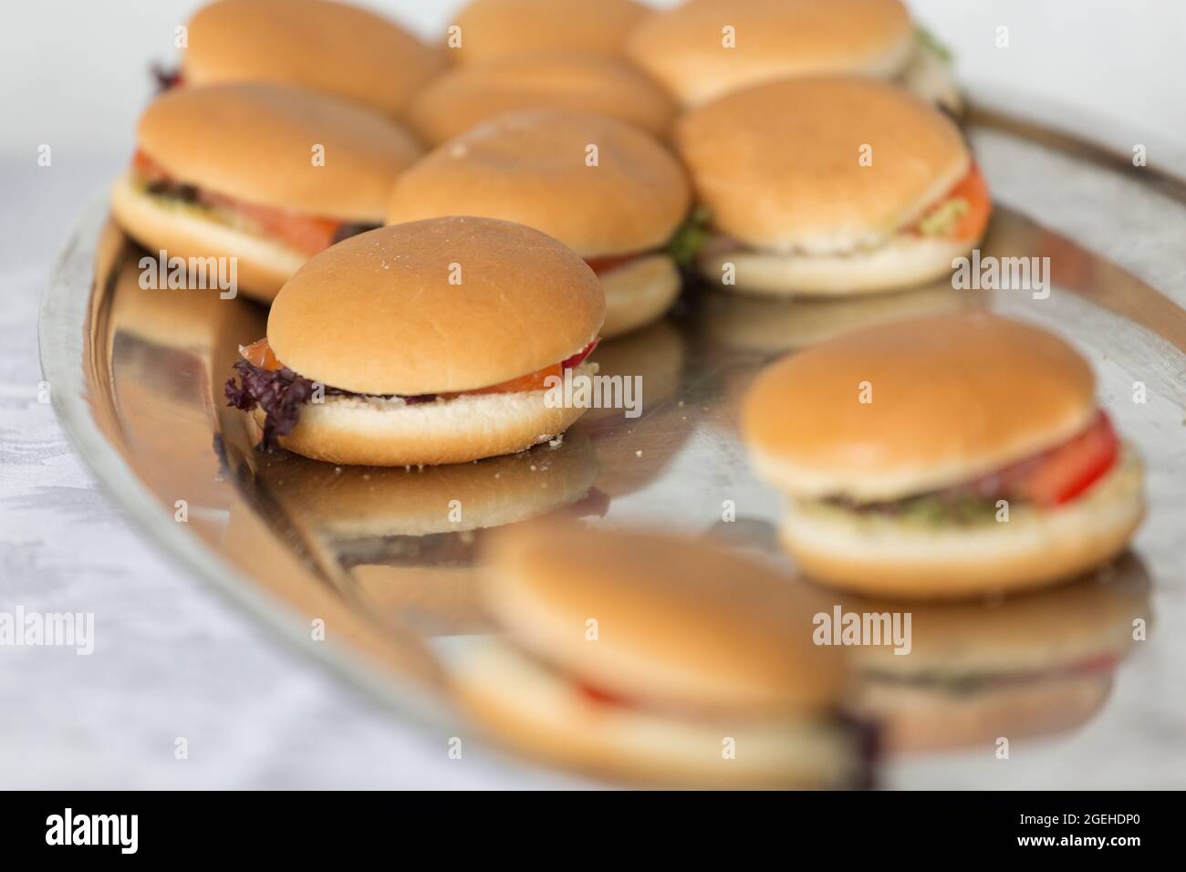 Catering or self-service desk for a conference or business meeting ...