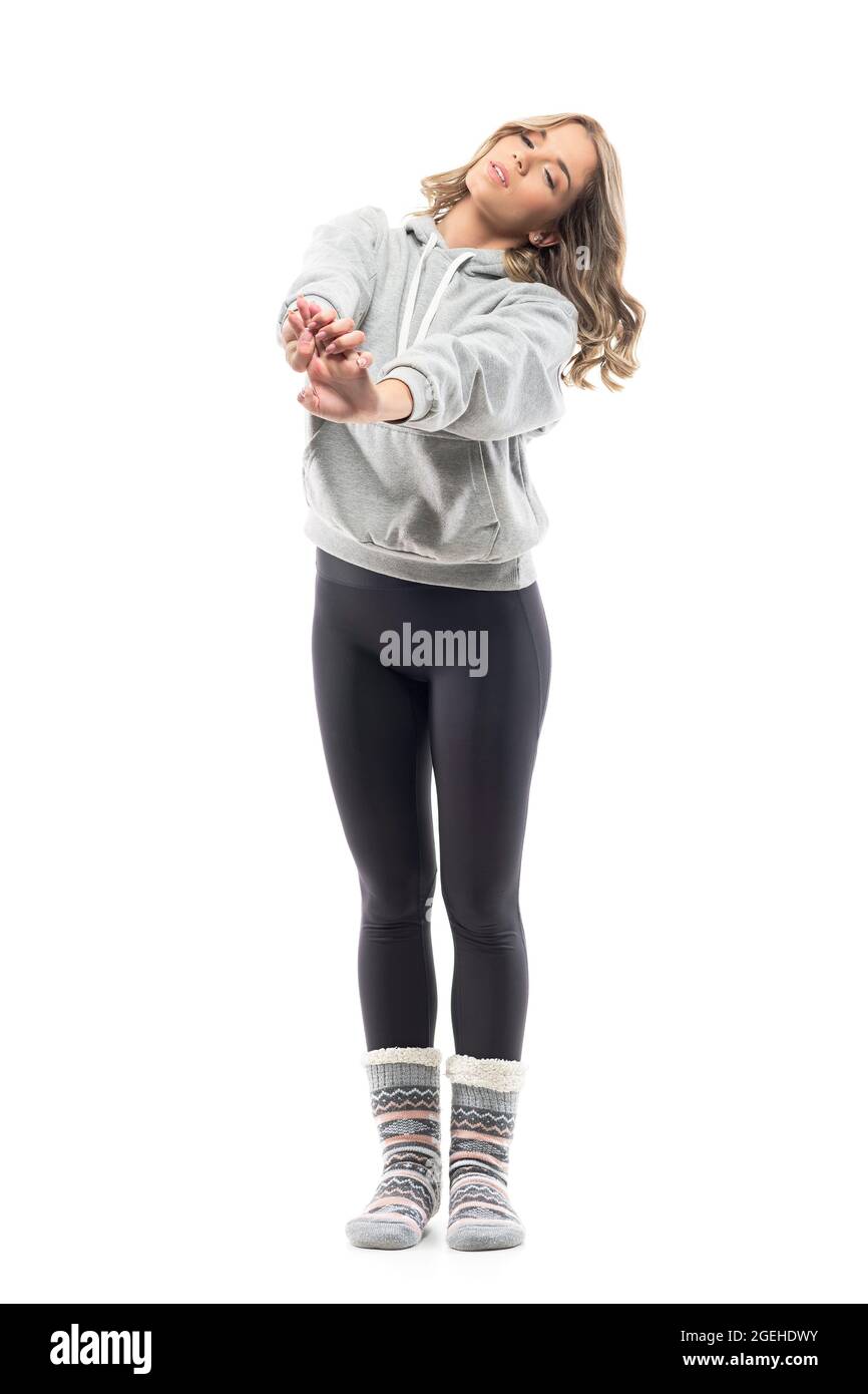 Woman feeling tired working Cut Out Stock Images & Pictures - Alamy