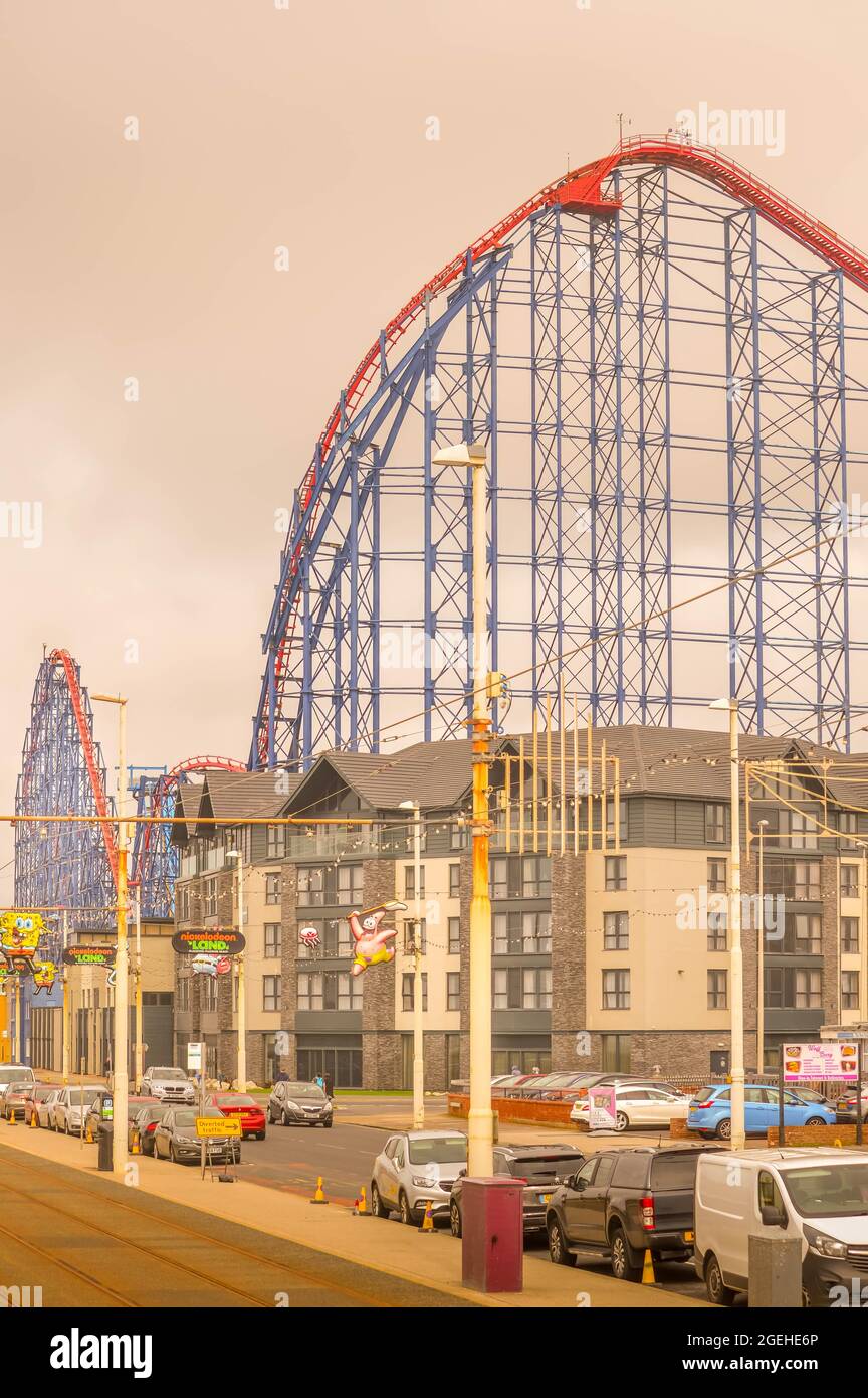 The Big One Roller Coaster at Blackpool Pleasure Beach, Lancashire, UK ...
