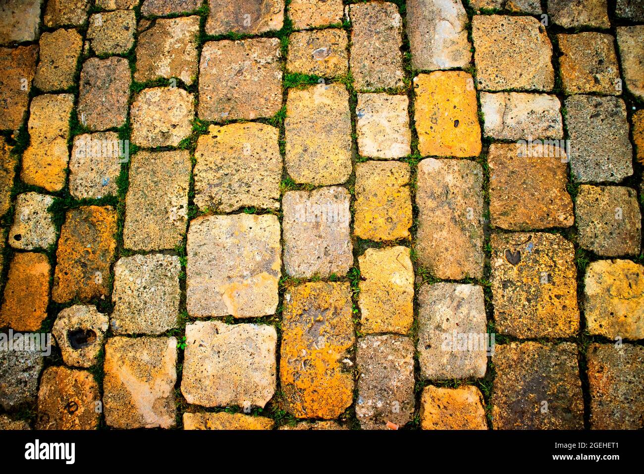 Podium photographic representation of an old stone pavement Stock Photo ...