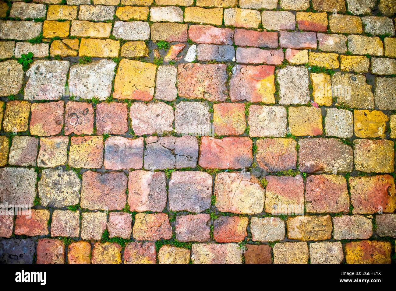 Podium photographic representation of an old stone pavement Stock Photo ...