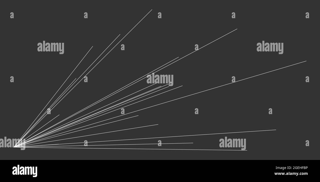 Eccentric radial ray, beam burst lines. Glitter, gleam, glisten effect ...