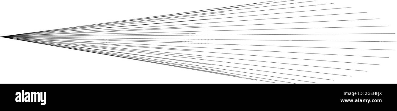 Eccentric radial ray, beam burst lines. Glitter, gleam, glisten effect ...