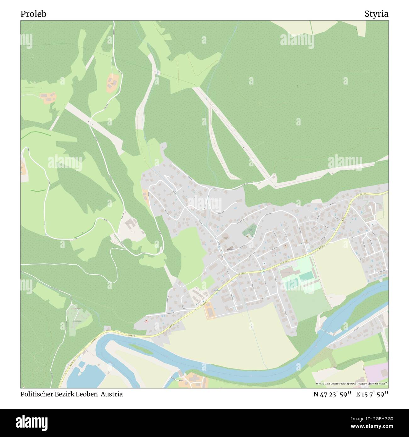 Leoben map Cut Out Stock Images & Pictures - Alamy