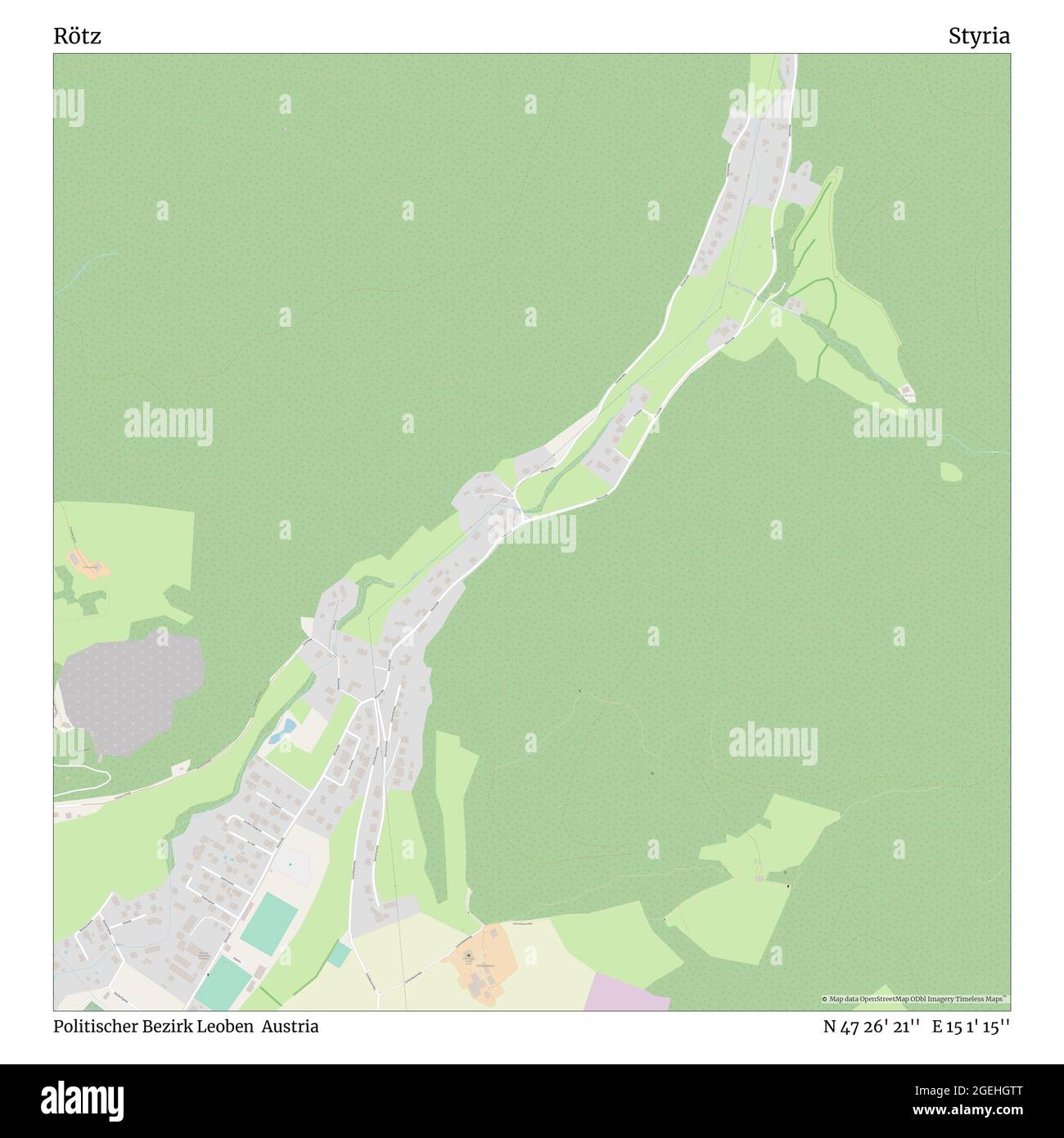 Leoben map Cut Out Stock Images & Pictures - Alamy