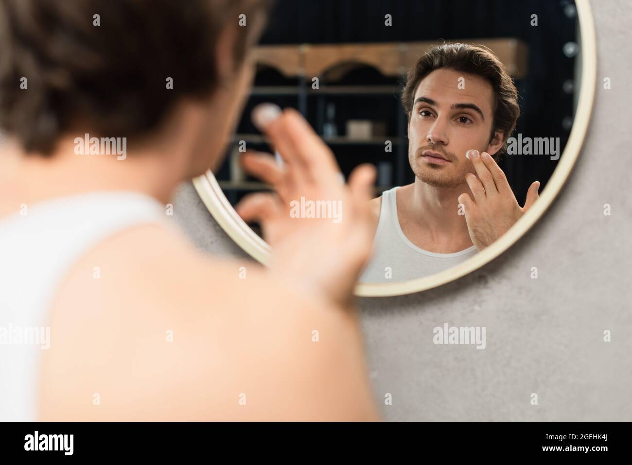 Facial face mirror reflection apply hi-res stock photography and images ...
