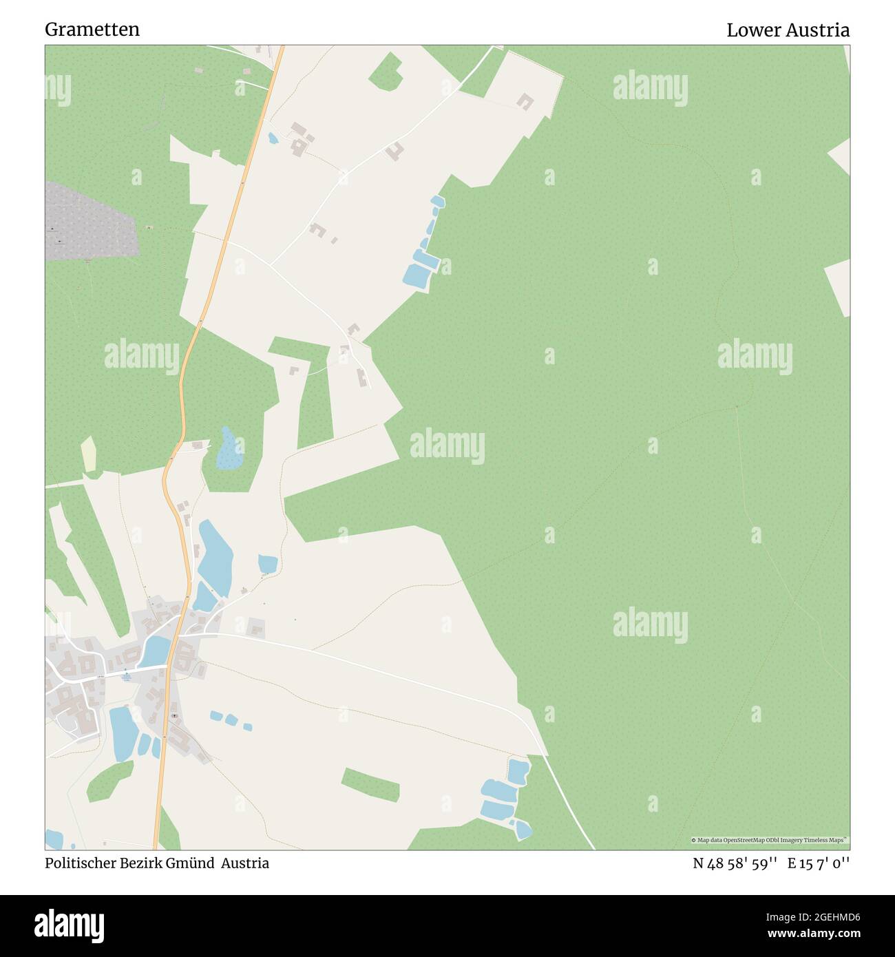 Grametten, Politischer Bezirk Gmünd, Austria, Lower Austria, N 48 58 ...