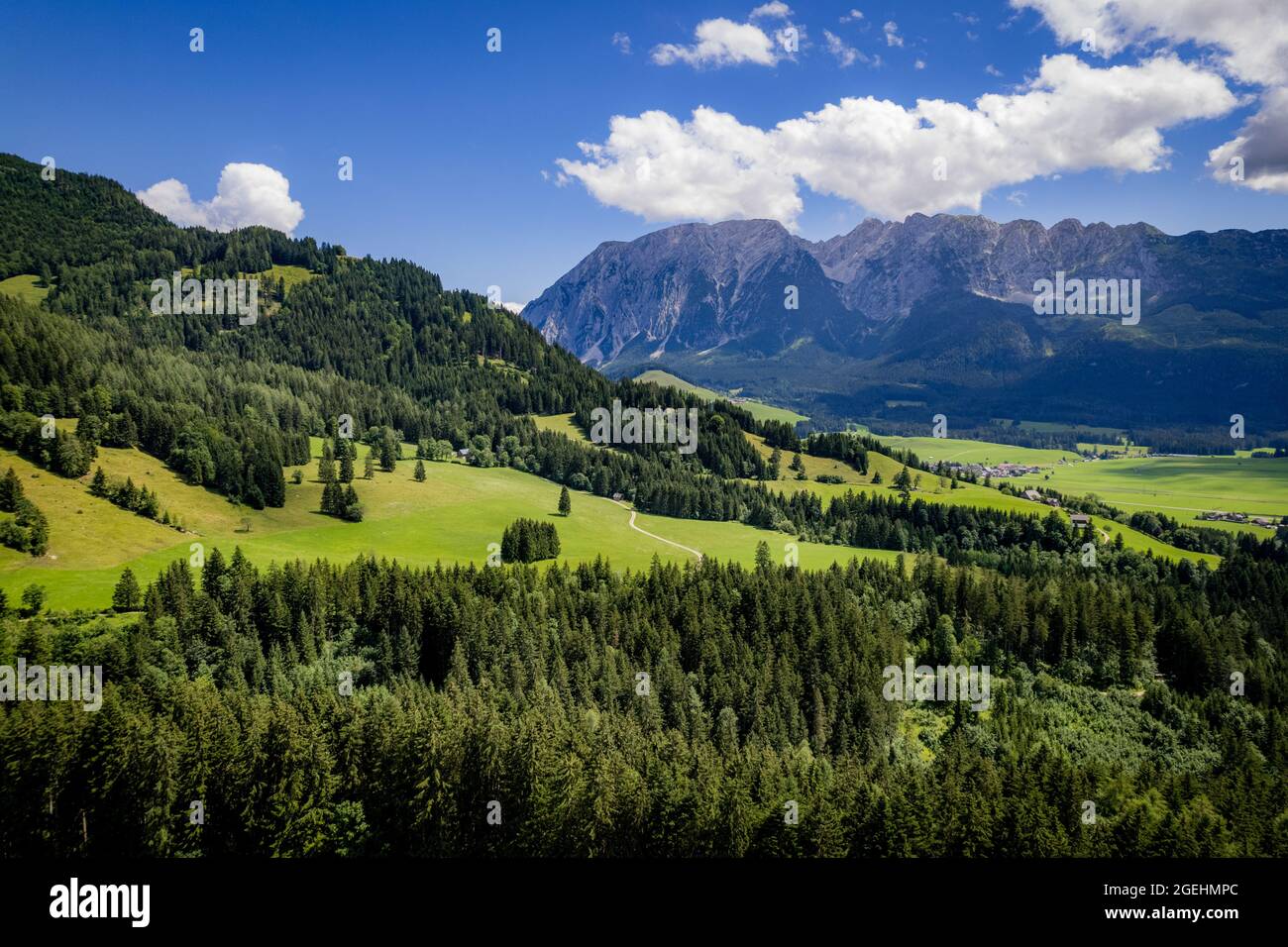 Amazing scenery and typical landscape in Austria - the Austrian Alps ...