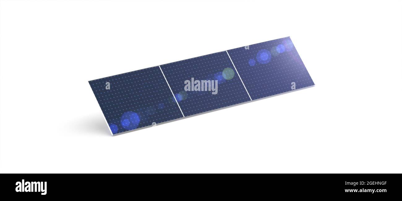 Solar panel isolated on a white background Stock Photo - Alamy