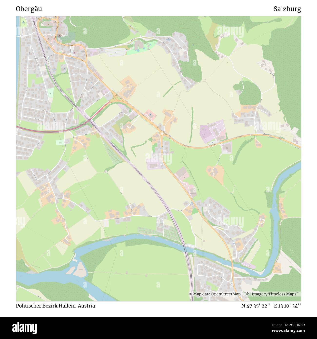 Map of hallein hi-res stock photography and images - Alamy