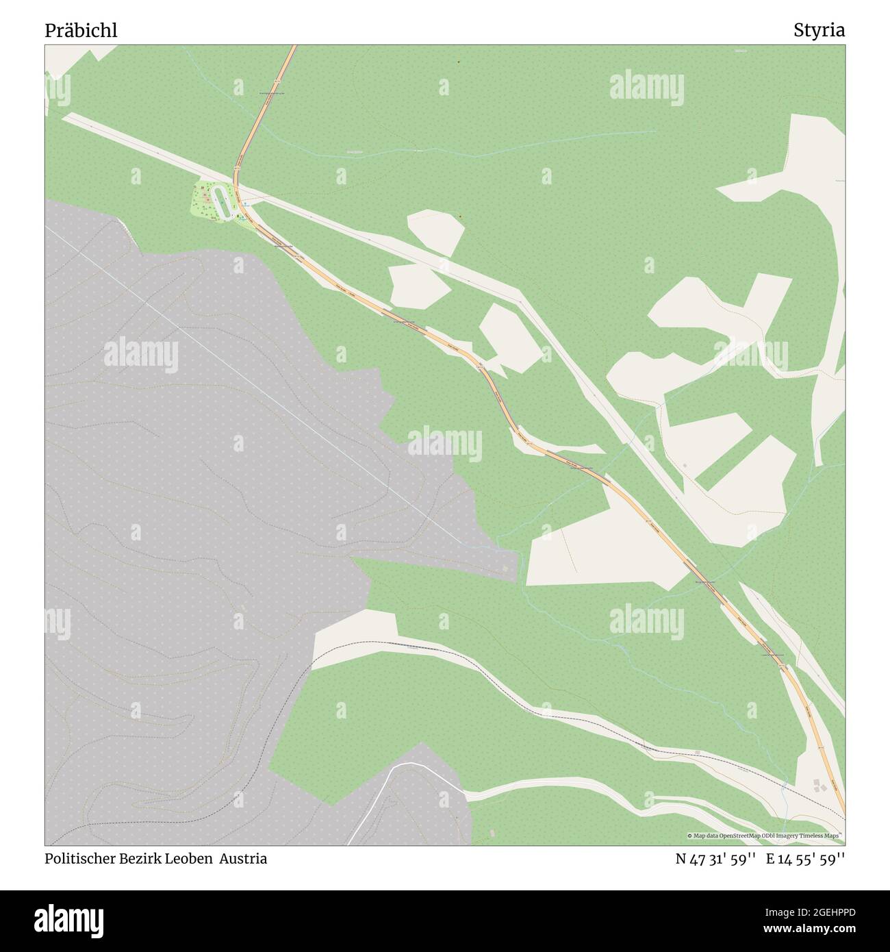 Leoben map Cut Out Stock Images & Pictures - Alamy