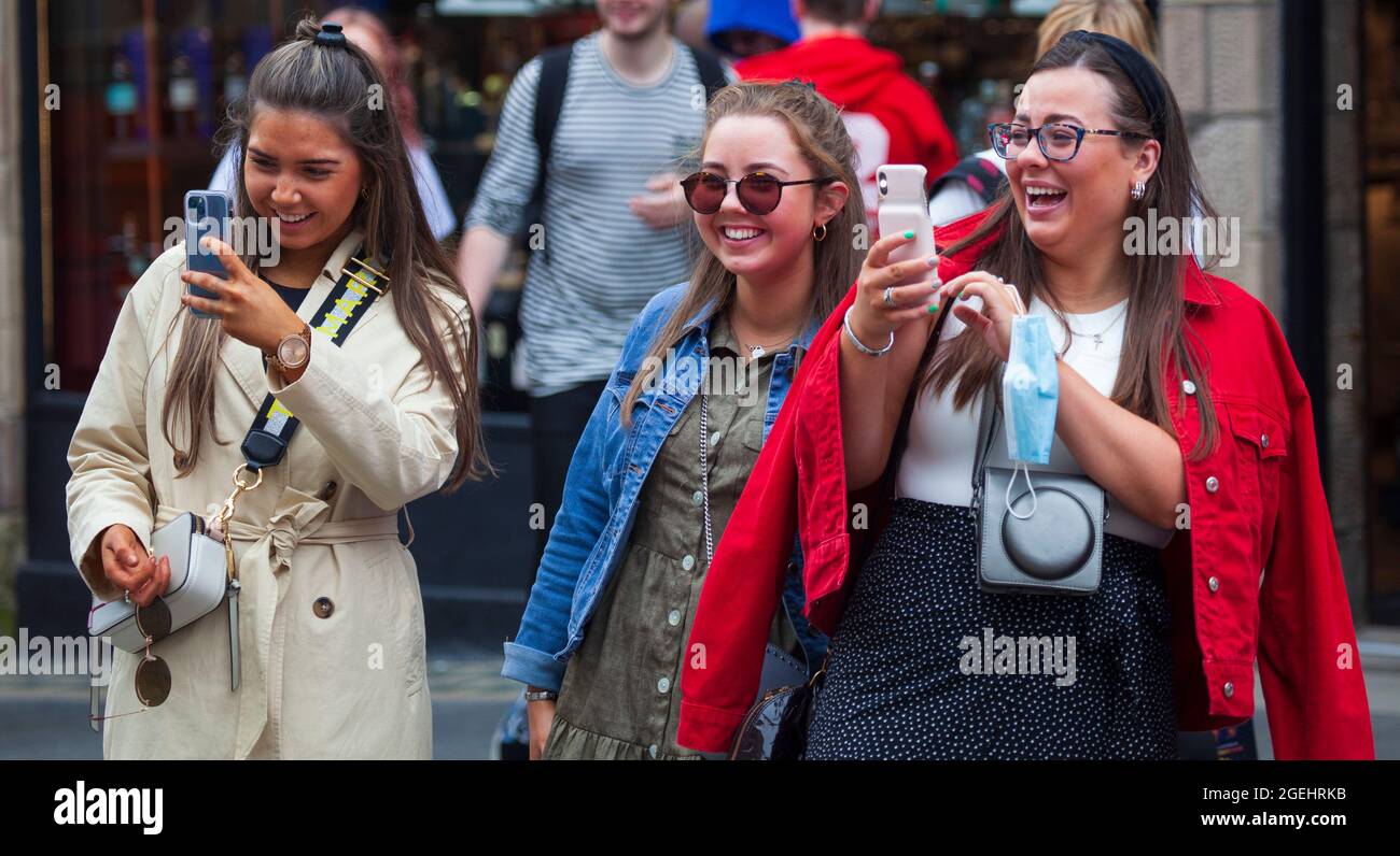 Edinburgh, Scotland, UK weather. 20 August 2021. Cloudy day for city ...