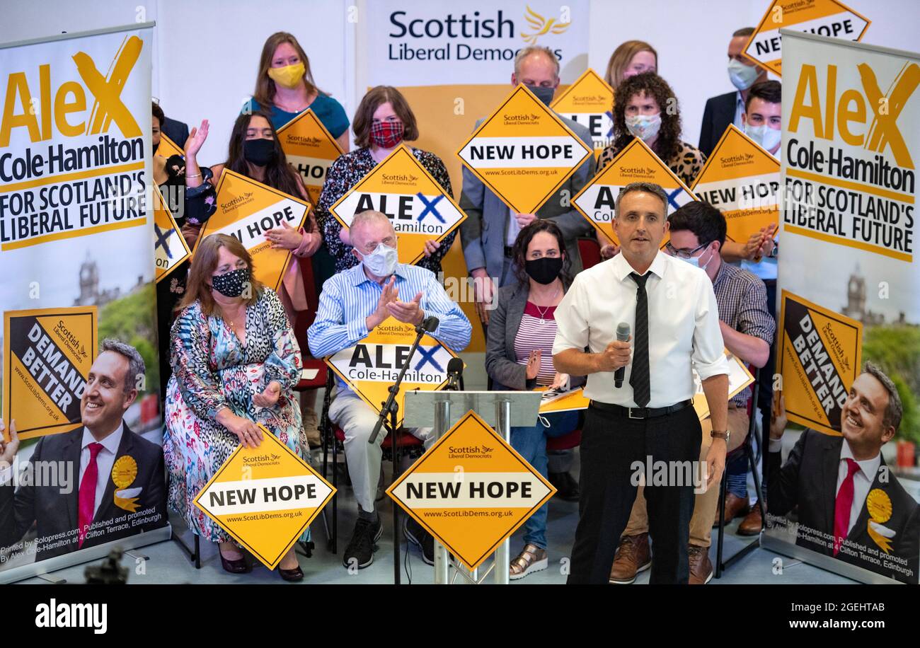 Edinburgh, Scotland, UK. 20th Aug, 2021. PICTURED: Alex Cole-Hamilton ...