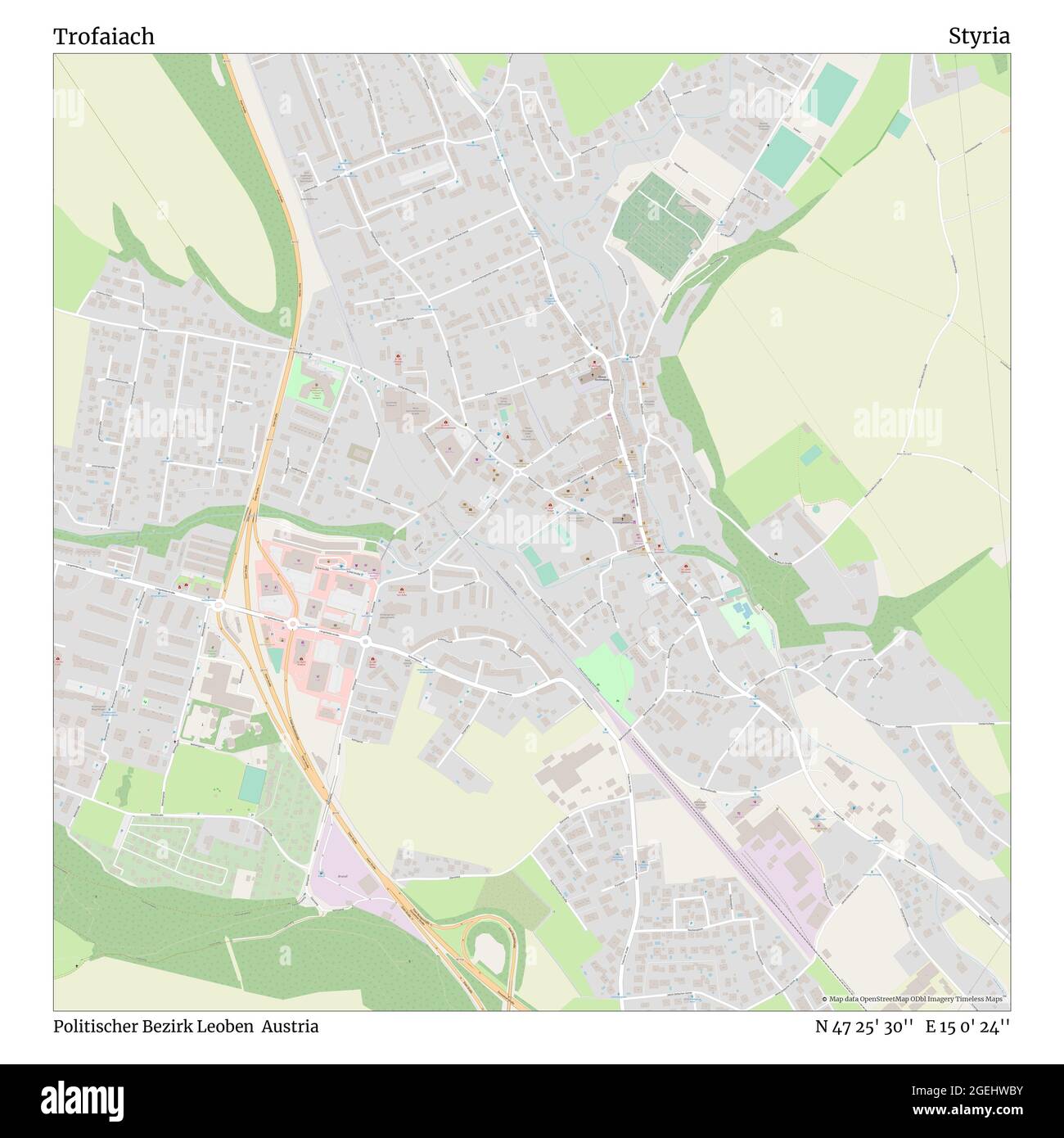Leoben map hi-res stock photography and images - Alamy