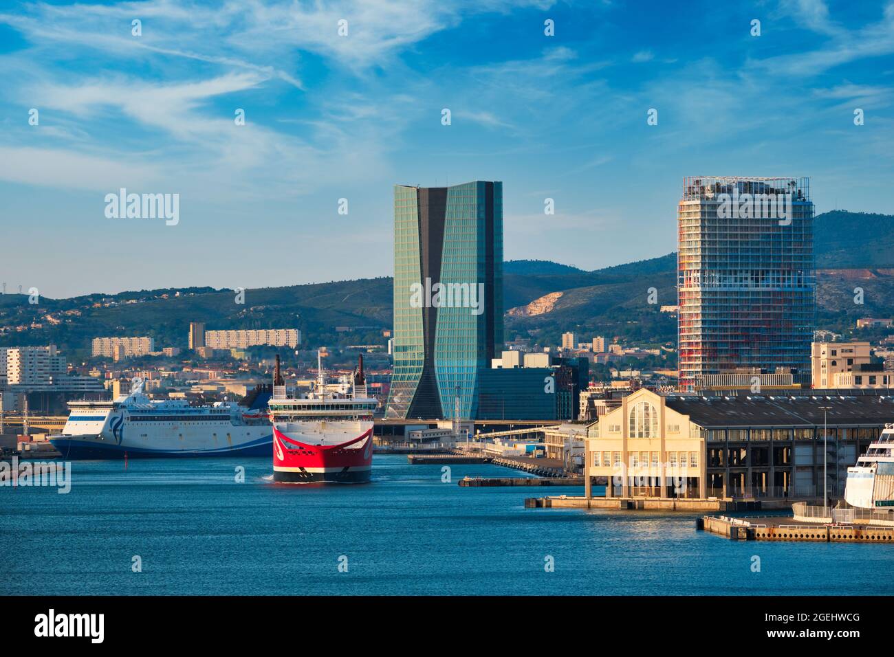 Ferries ships vessels in port of Marseille, France Stock Photo - Alamy