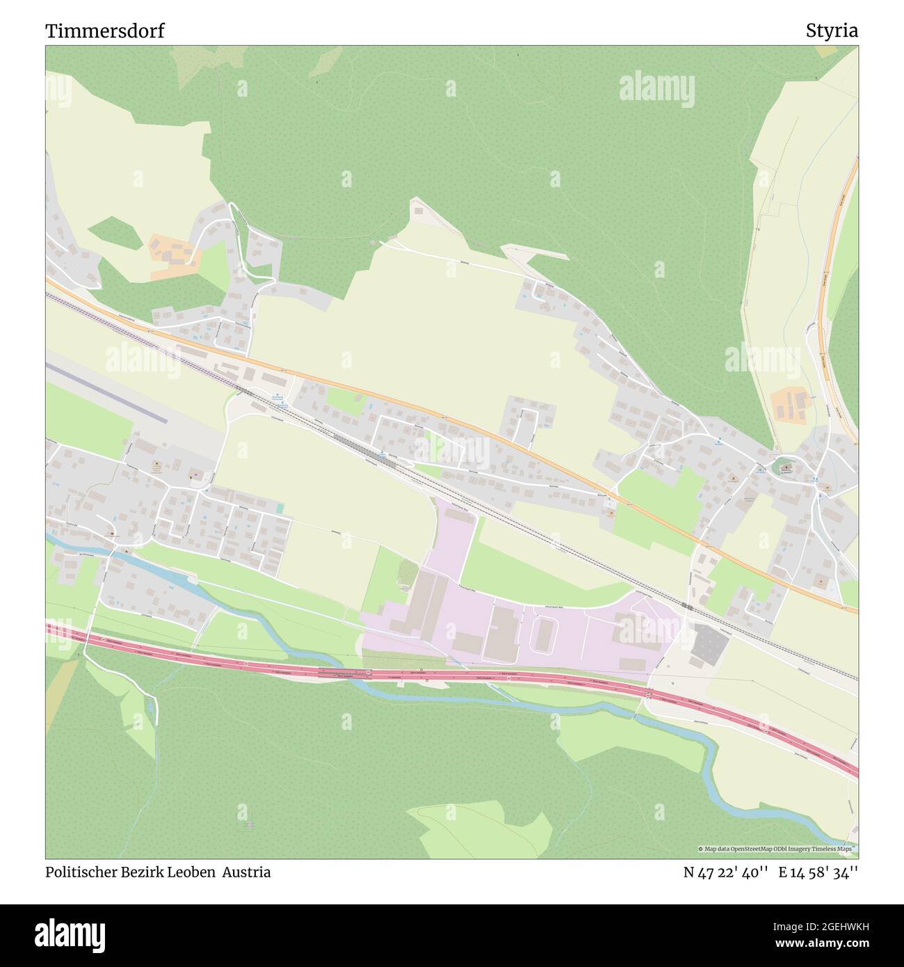 Leoben map Cut Out Stock Images & Pictures - Alamy