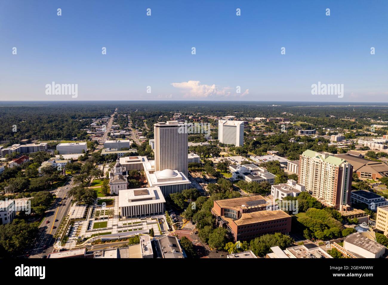 Aerial shot Florida State Capitol Building Stock Photo - Alamy