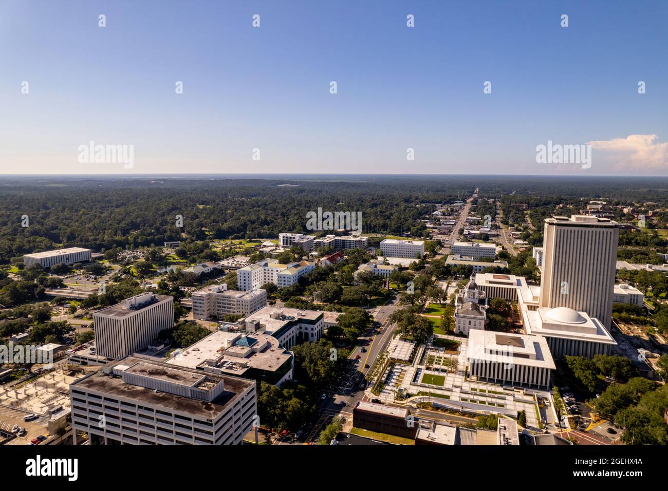 Aerial shot Florida State Capitol Building Stock Photo - Alamy