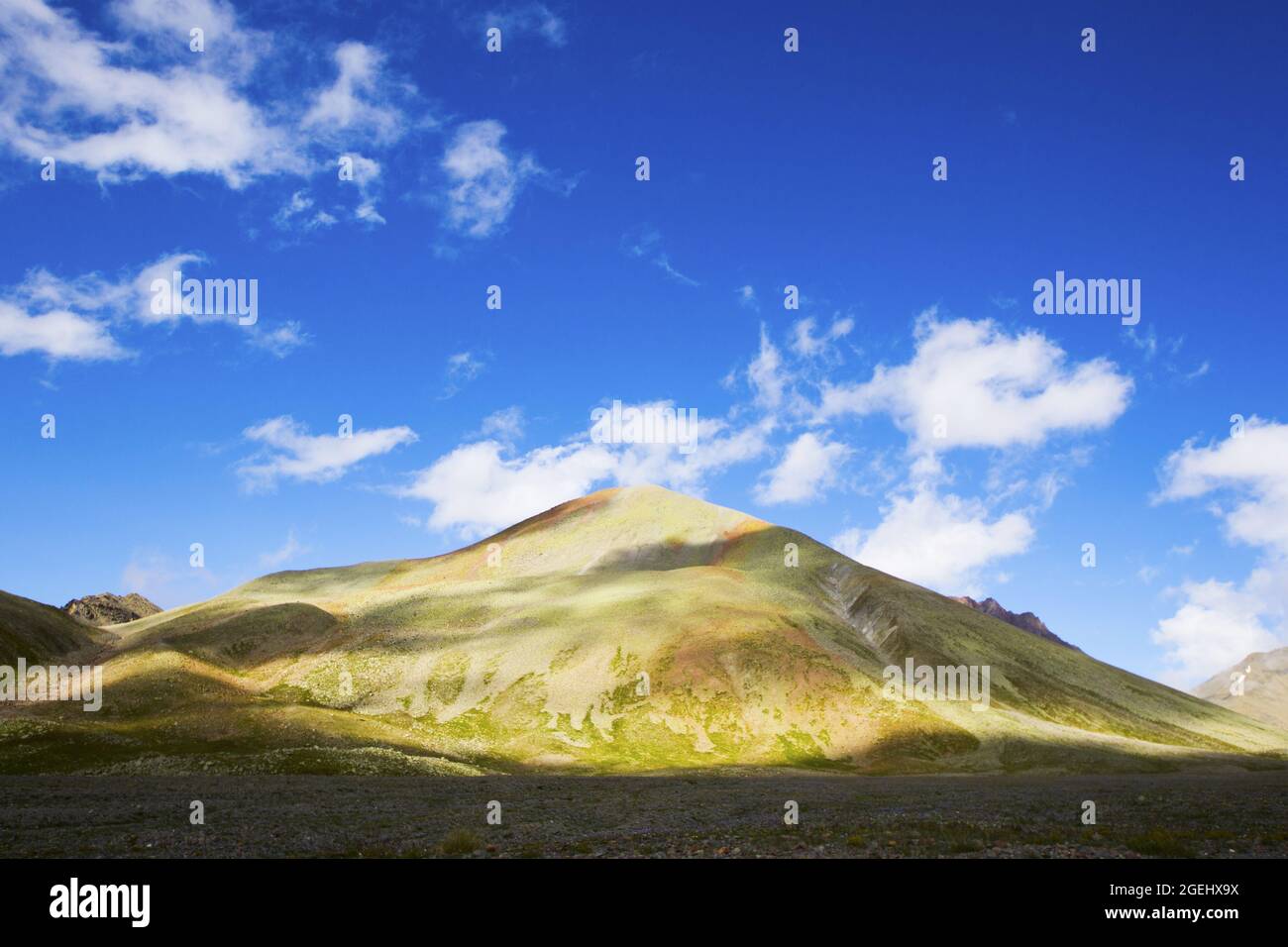 Beautiful scenery of mountain landscape and view of mountain range in ...