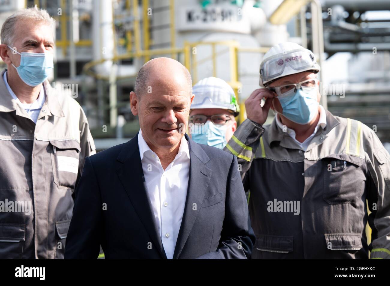 Marl, Germany. 20th Aug, 2021. Olaf Scholz, SPD candidate for ...