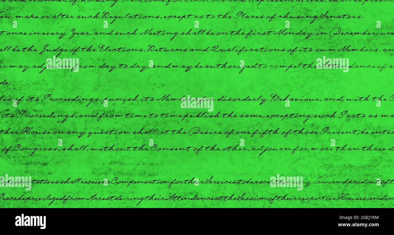 Written constitution of the United States 4k Stock Photo - Alamy
