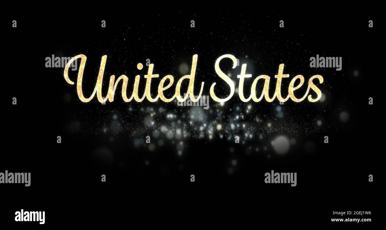 United states america text sparkle hi-res stock photography and images ...