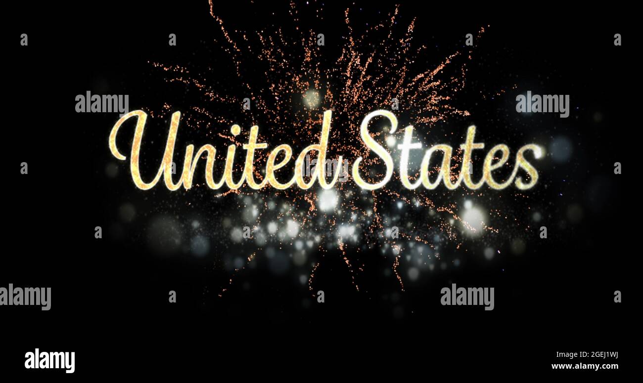 United states america text sparkle hi-res stock photography and images ...