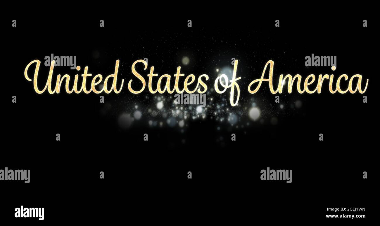 United states america text sparkle hi-res stock photography and images ...