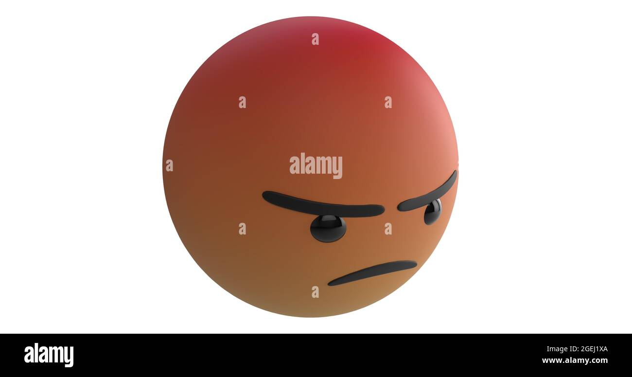 Angry emoji icon social Cut Out Stock Images & Pictures - Alamy