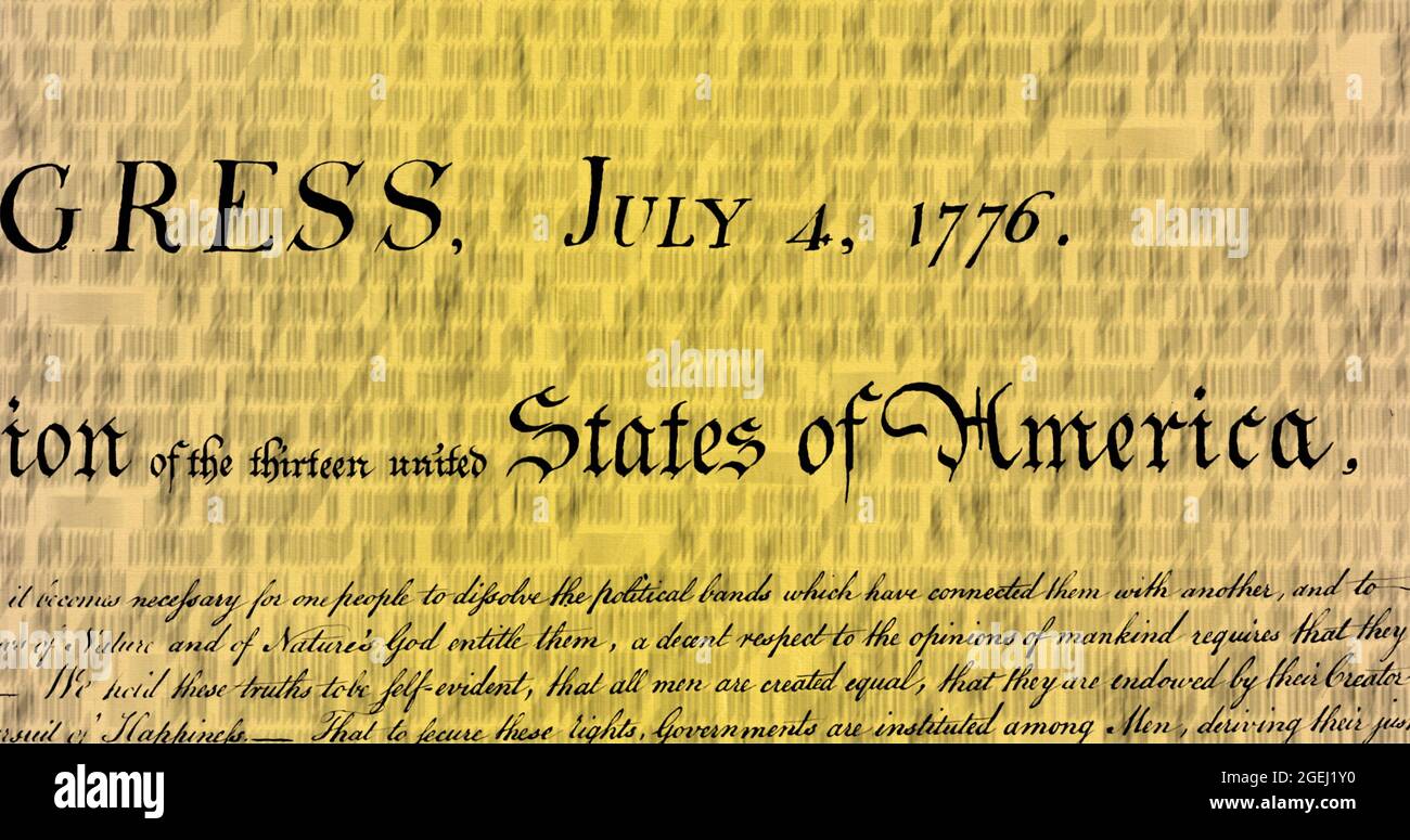 Written constitution of the United States 4k Stock Photo - Alamy