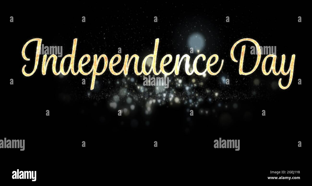 Independence day text 4k Stock Photo - Alamy