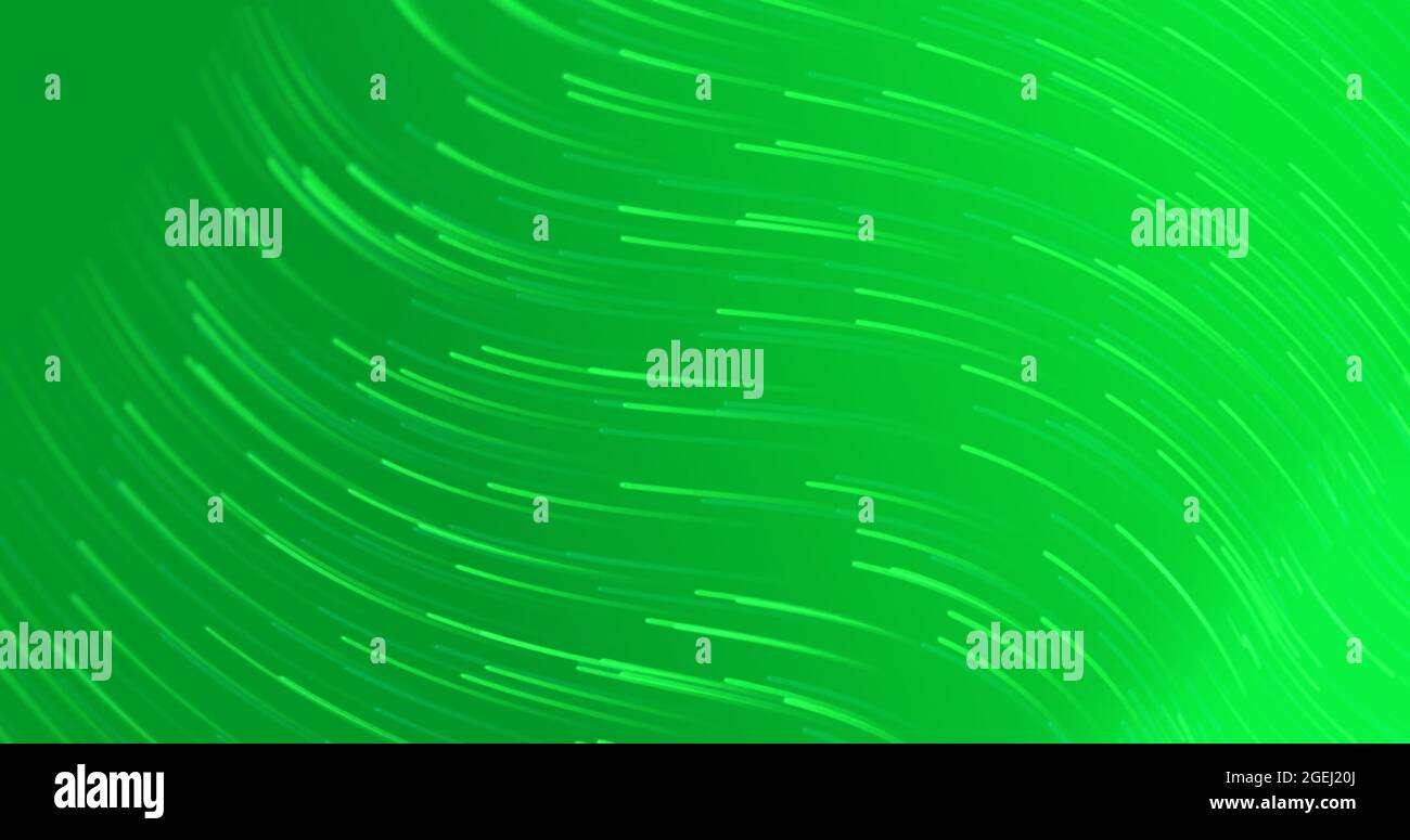 Moving green light trails Stock Photo - Alamy