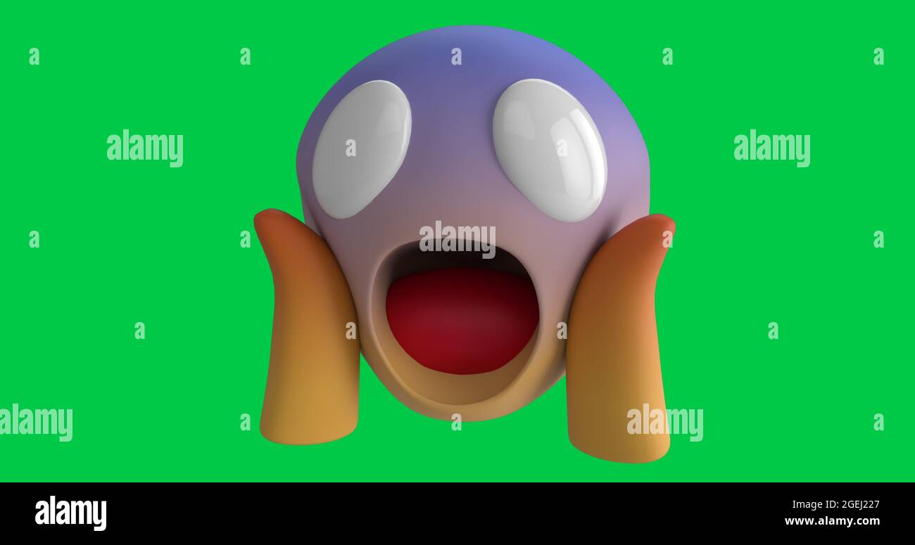 The scream emoji hi-res stock photography and images - Alamy