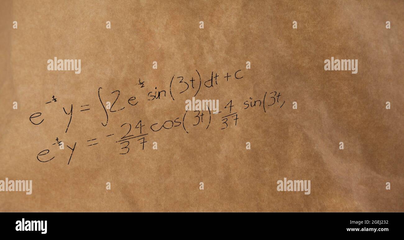 Mathematical equations and figures 4k Stock Photo - Alamy