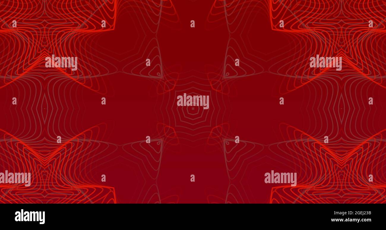 Moving kaleidoscope abstract red shapes Stock Photo - Alamy
