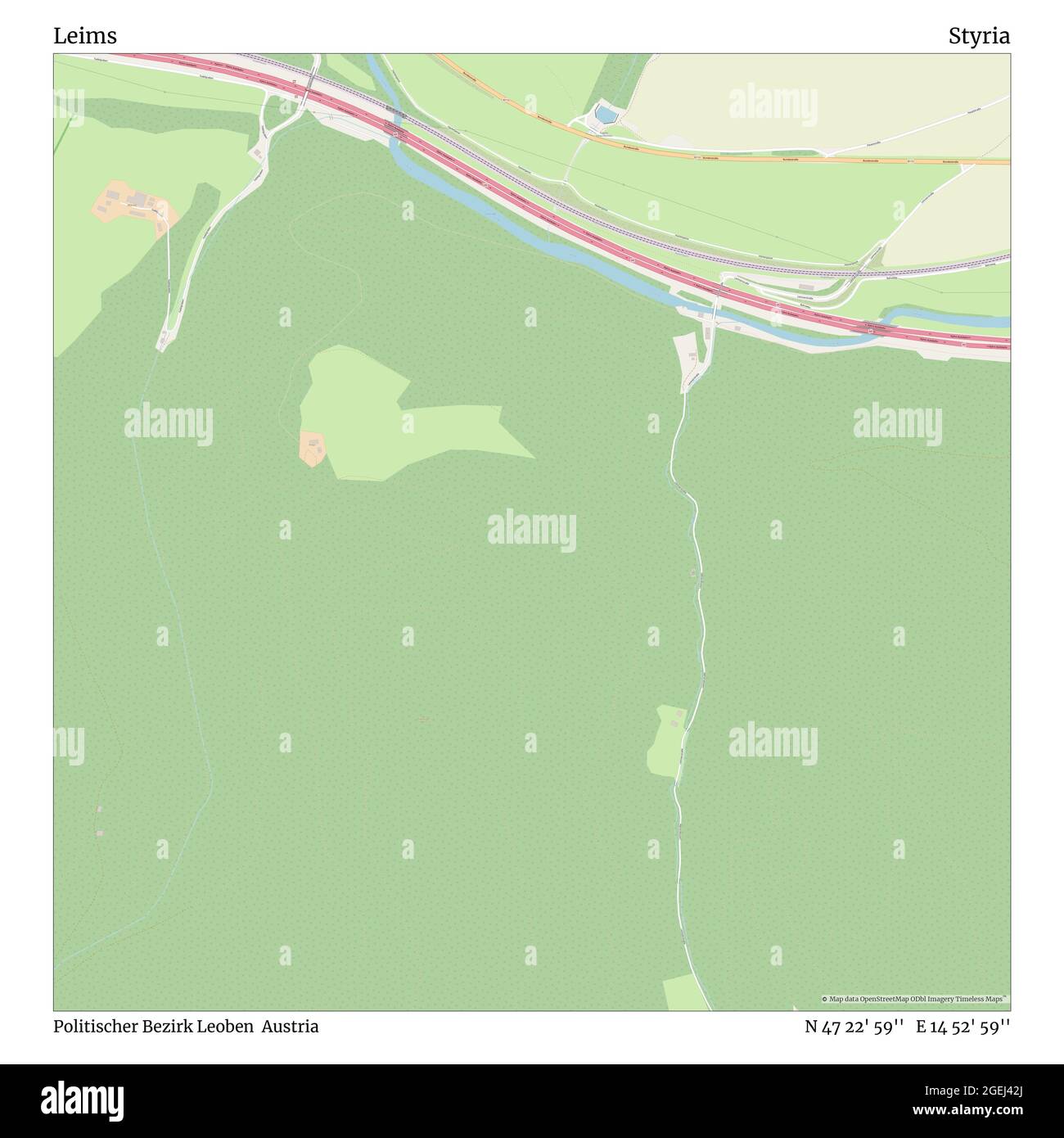 Leoben map Cut Out Stock Images & Pictures - Alamy